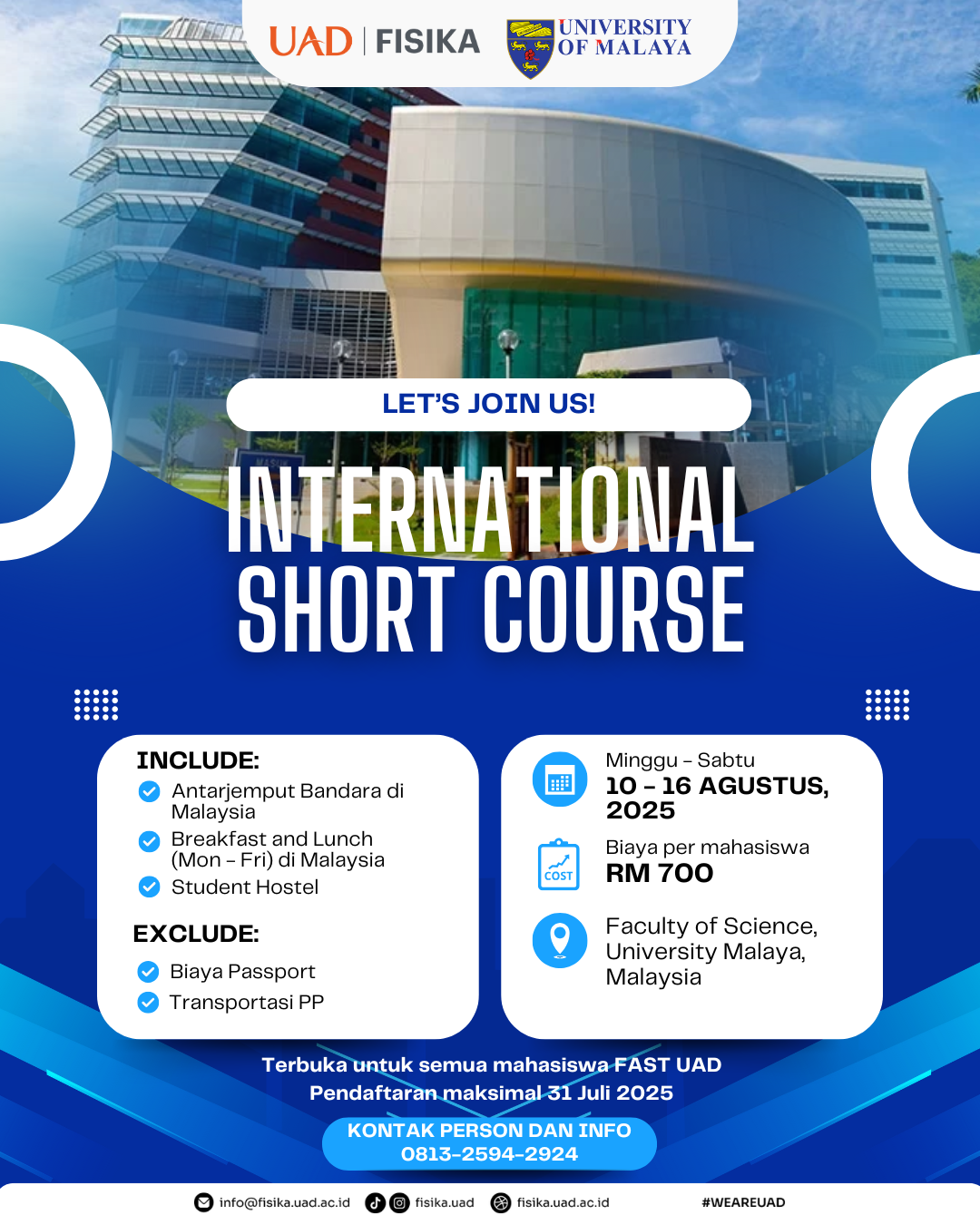 International Short Course 2025 – Prodi Fisika UAD x University of ...